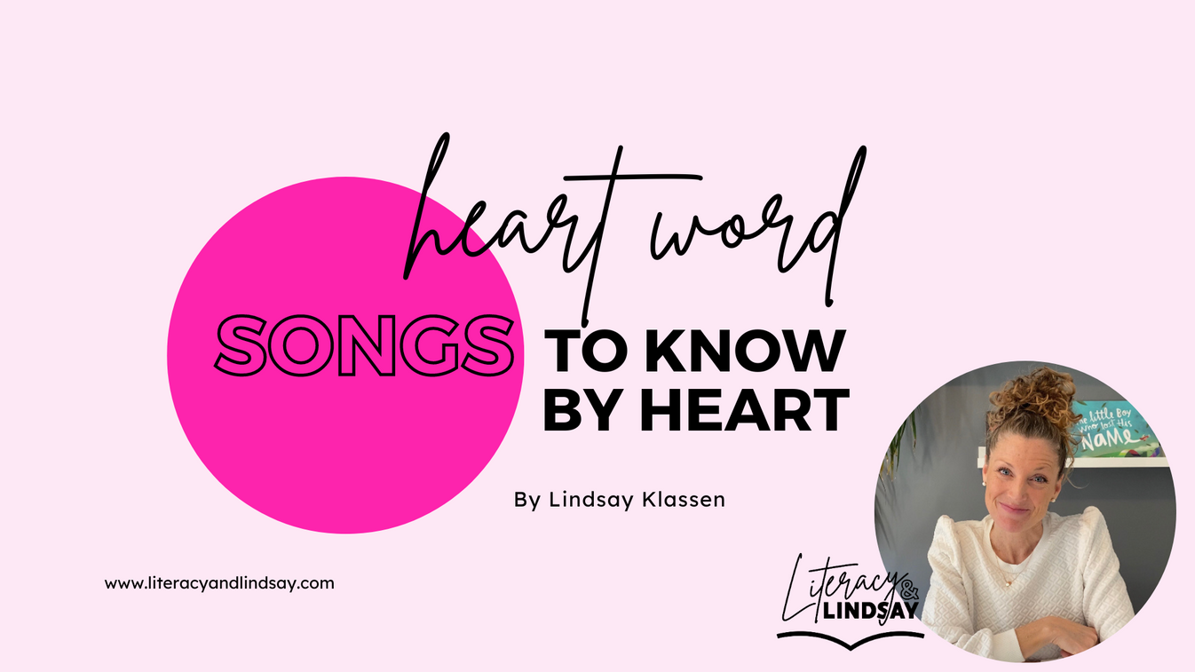 Heart Word Bundle - Songs AND VIDEOS to teach Heart Words – Literacy ...