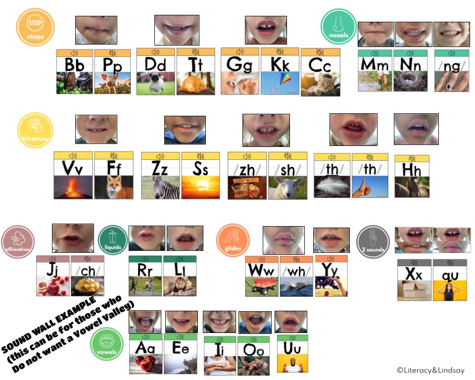 NEW Sound Wall Cards with diverse photos (organized by articulation ...